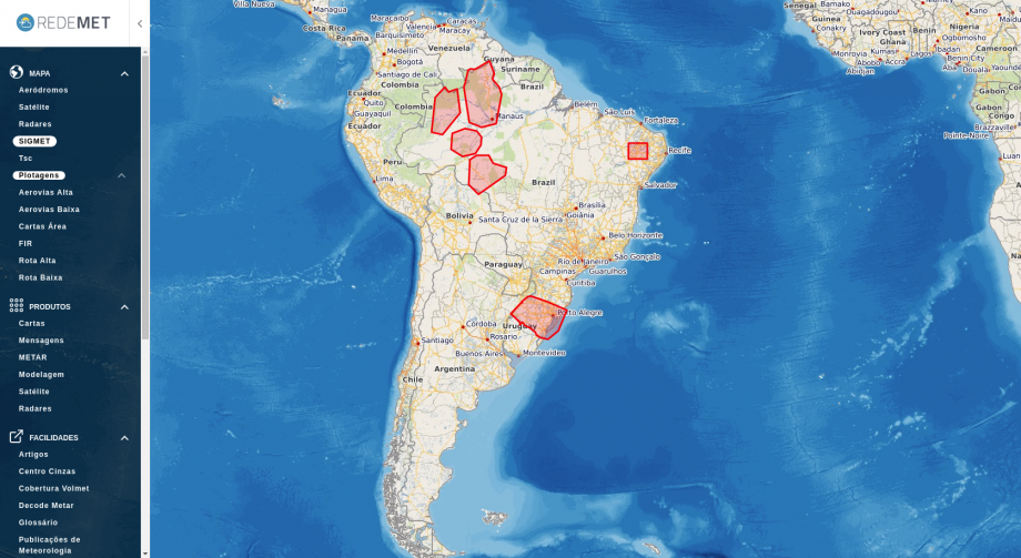 Quais informações meteorológicas estão disponíveis para visualização na ...