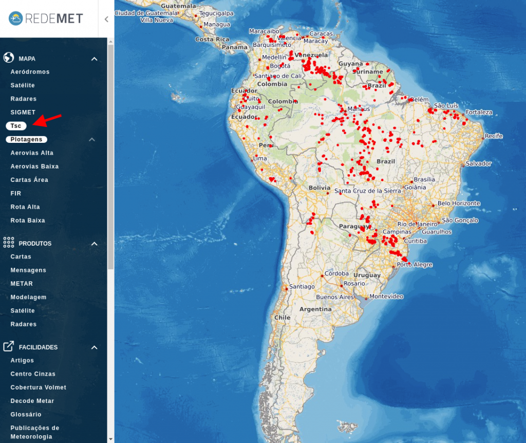 Produtos da REDEMET: STSC – Sistema de Tempo Severo Convectivo ...