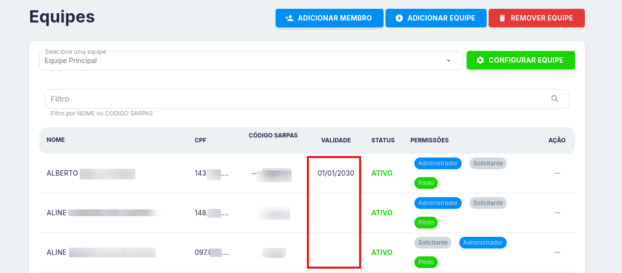Como atualizar o vínculo com uma organização/equipe no SARPAS NG ...